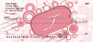 Monogram Personal Checks - Your Initial Letter On Monogrammed Checks